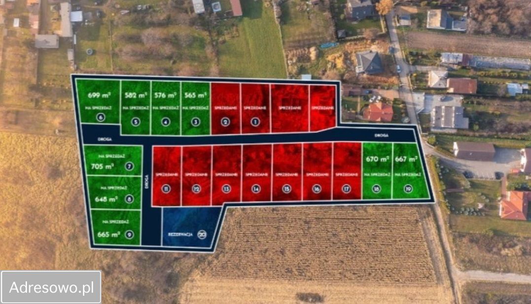 Działka Dąbrowa Górnicza, bez pośrednika - 565 m2