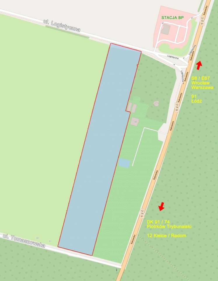 Działka Piotrków Trybunalski, ul. Logistyczna, bez pośrednika - 2.93 ha ...