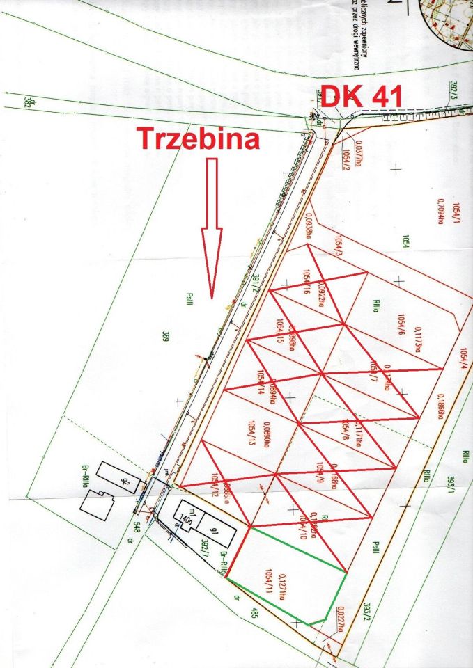 Działka Trzebina, bez pośrednika - 1 271 m²