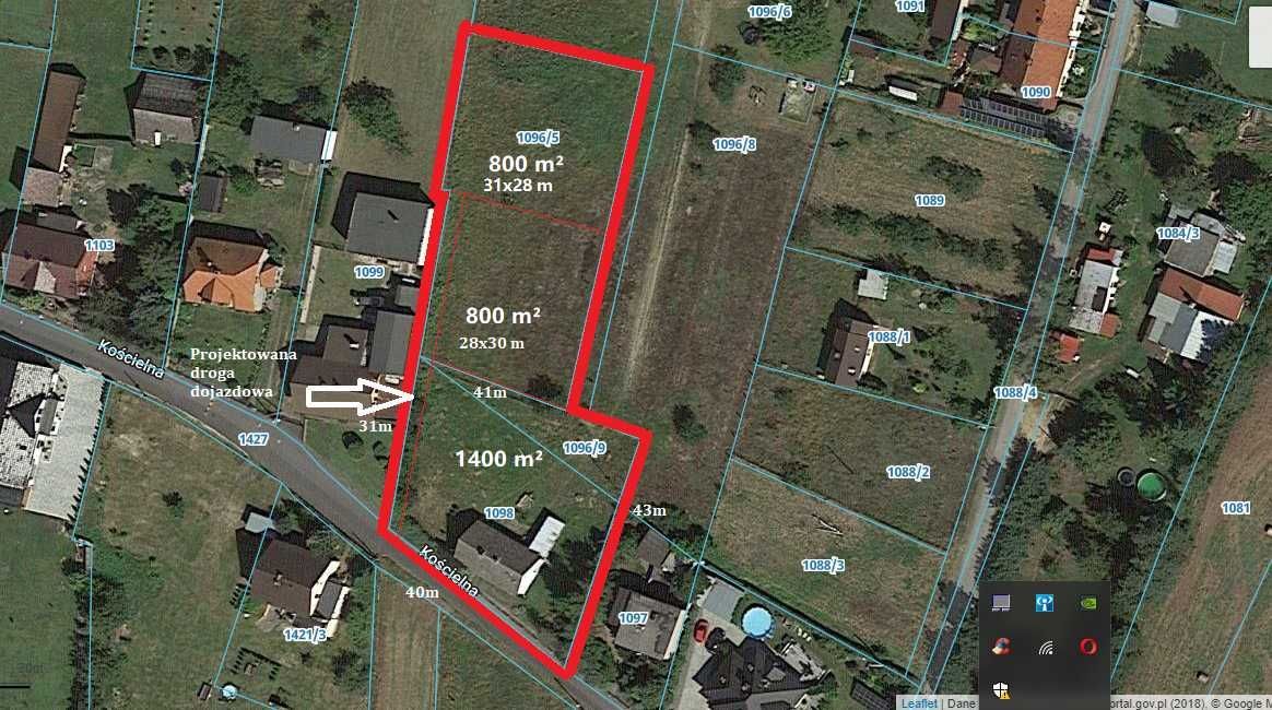Działka Dziergowice, ul. Kościelna, bez pośrednika - 3000 m2