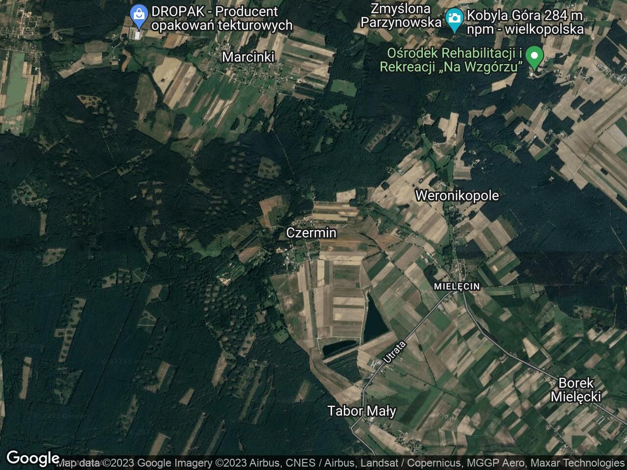 Działka Czermin, bez pośrednika - 1 ha - 100 000 zł