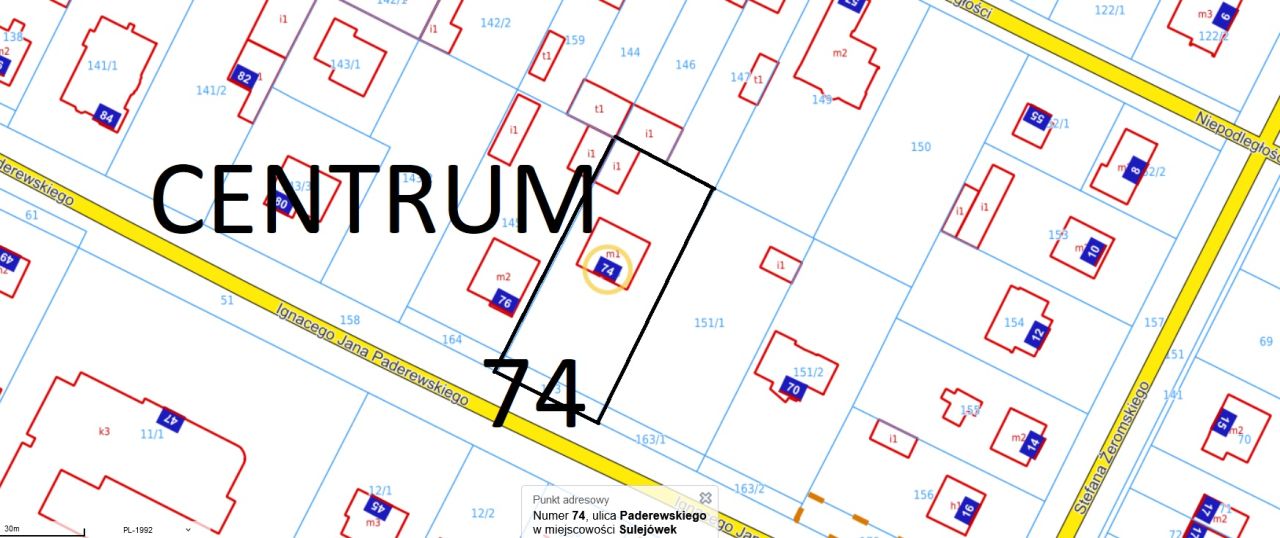 Działka Sulejówek, ul. Paderewskiego, bez pośrednika - 1317 m2