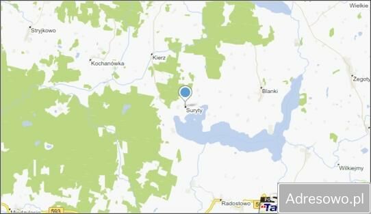 Działka Suryty, bez pośrednika - 1770 m2 - 63 000 zł