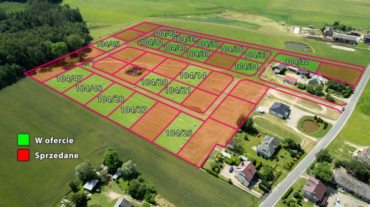 Działka Czarnocin, bez pośrednika - 1100 m²