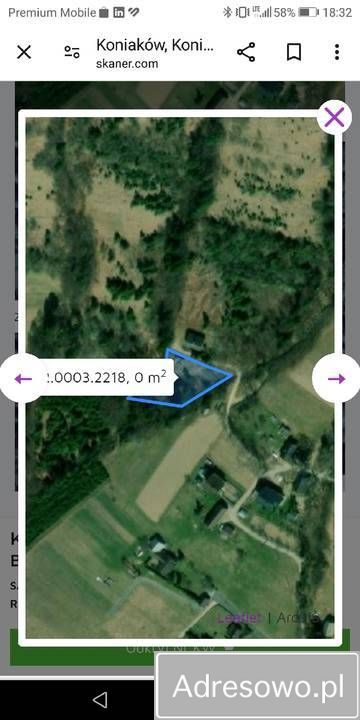 Działka Koniaków, bez pośrednika - 1694 m²