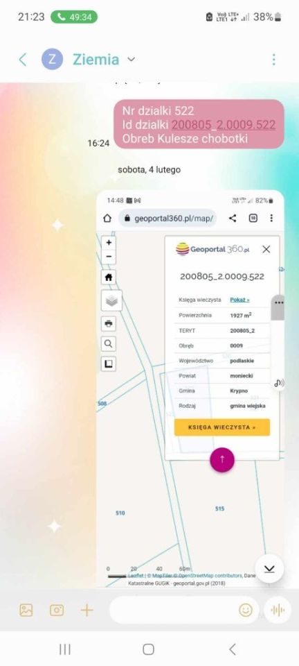 Działka Kulesze-Chobotki, bez pośrednika - 1927 m²