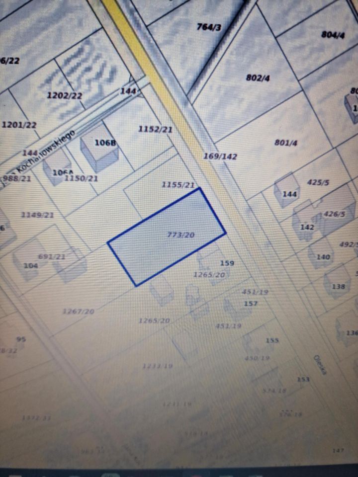 Działka Lubliniec, ul. Oleska, bez pośrednika - 1247 m²