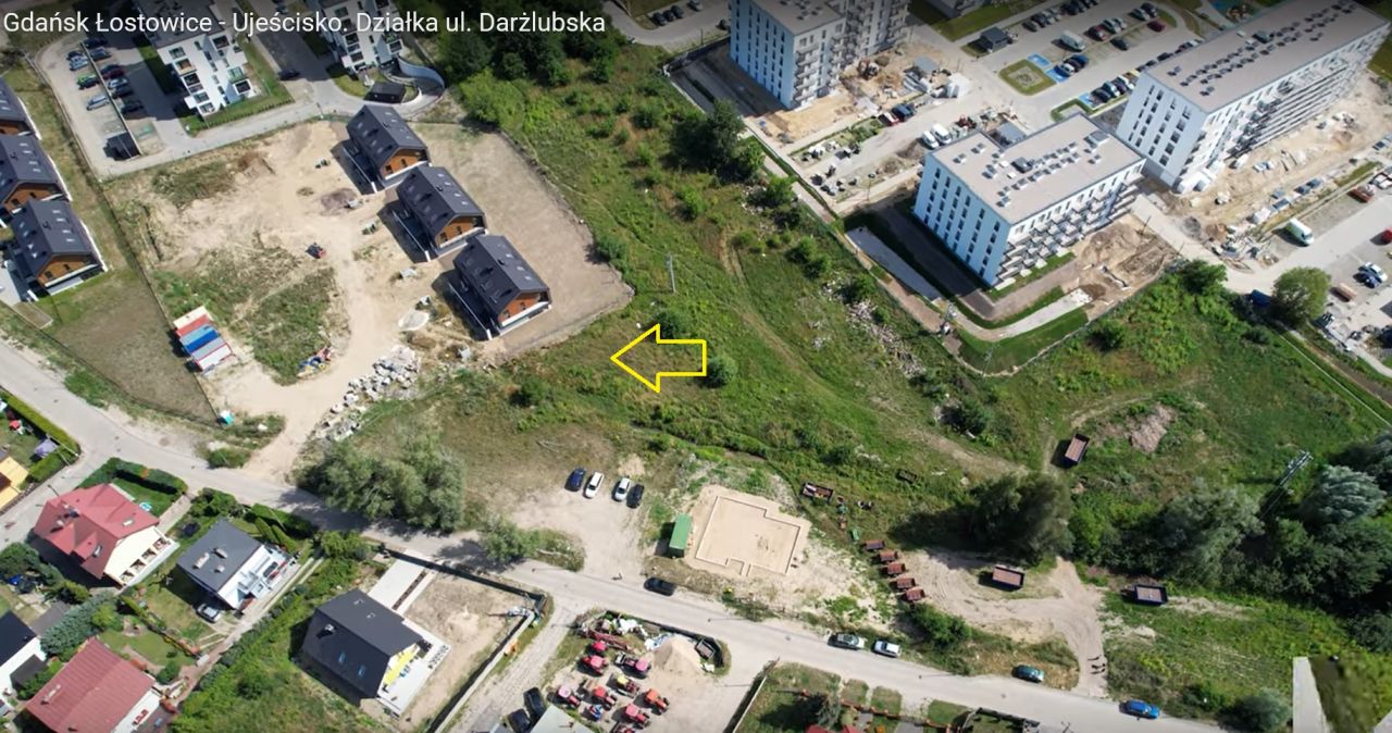 Działka Gdańsk, ul. Darżlubska, bez pośrednika - 862 m²
