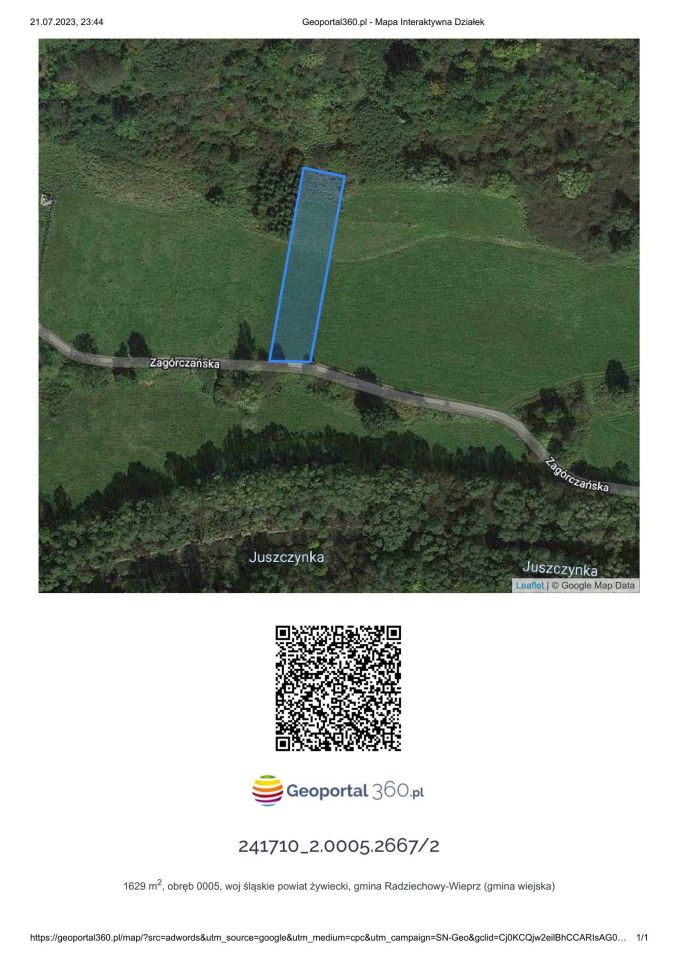 Działka Wieprz, bez pośrednika - 1600 m2